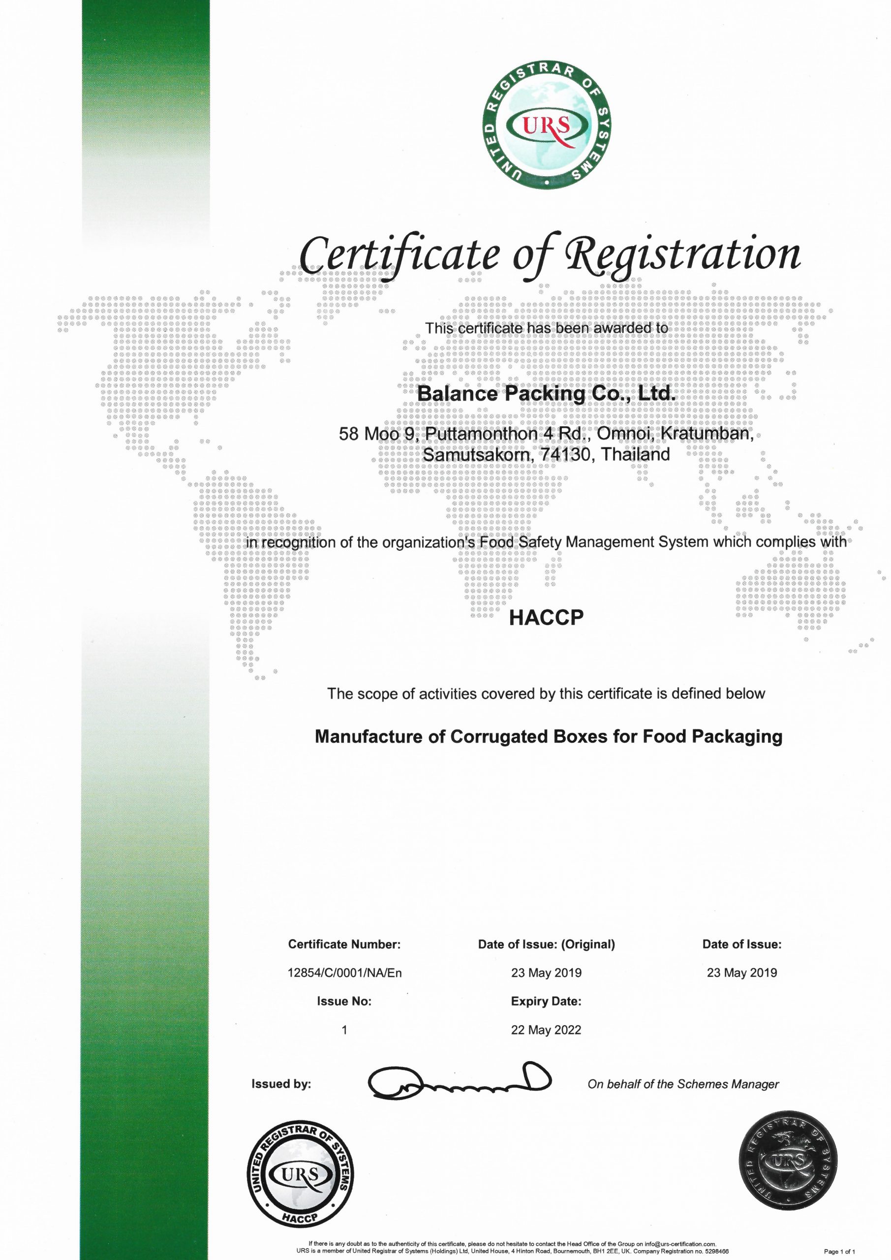 International Standards - Balance Packing - Paper Box Factory in Thailand