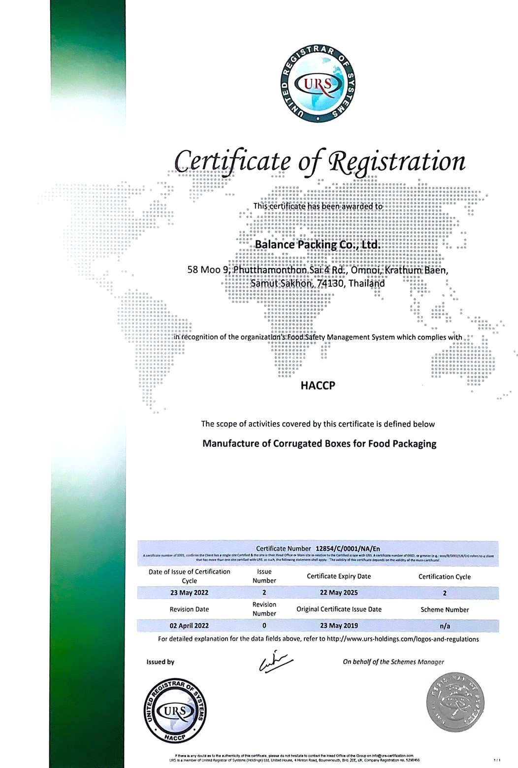 International Standards - Balance Packing - Paper Box Factory in Thailand